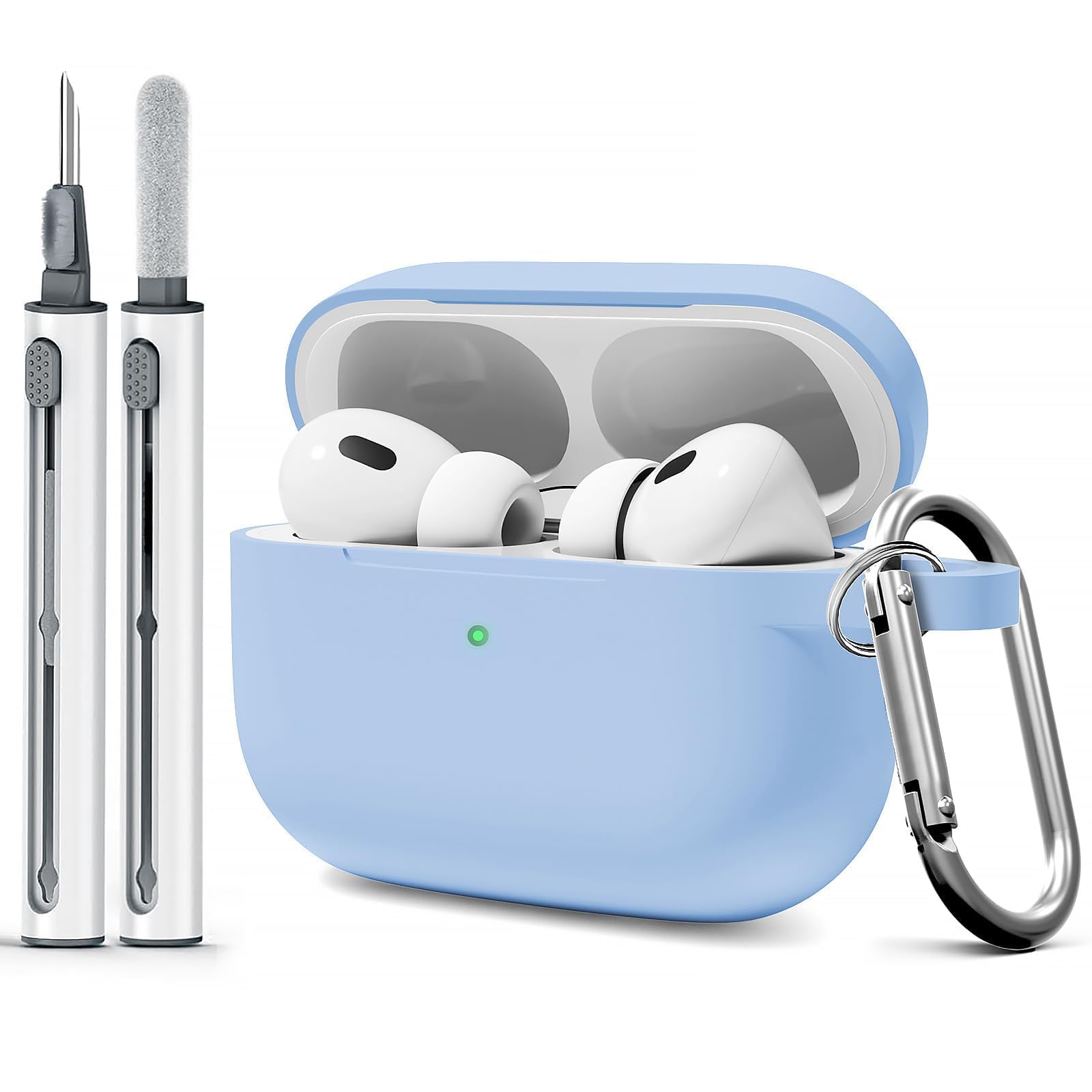 Amazon.com: Woyinger AirPods Pro Case Cover with Cleaner Kit,Soft ...