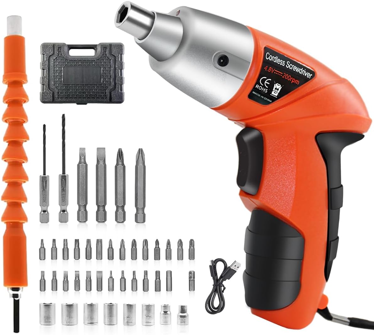 Electric Cordless Screwdriver, Drill Driver Set,3.6V Rechargeable ...