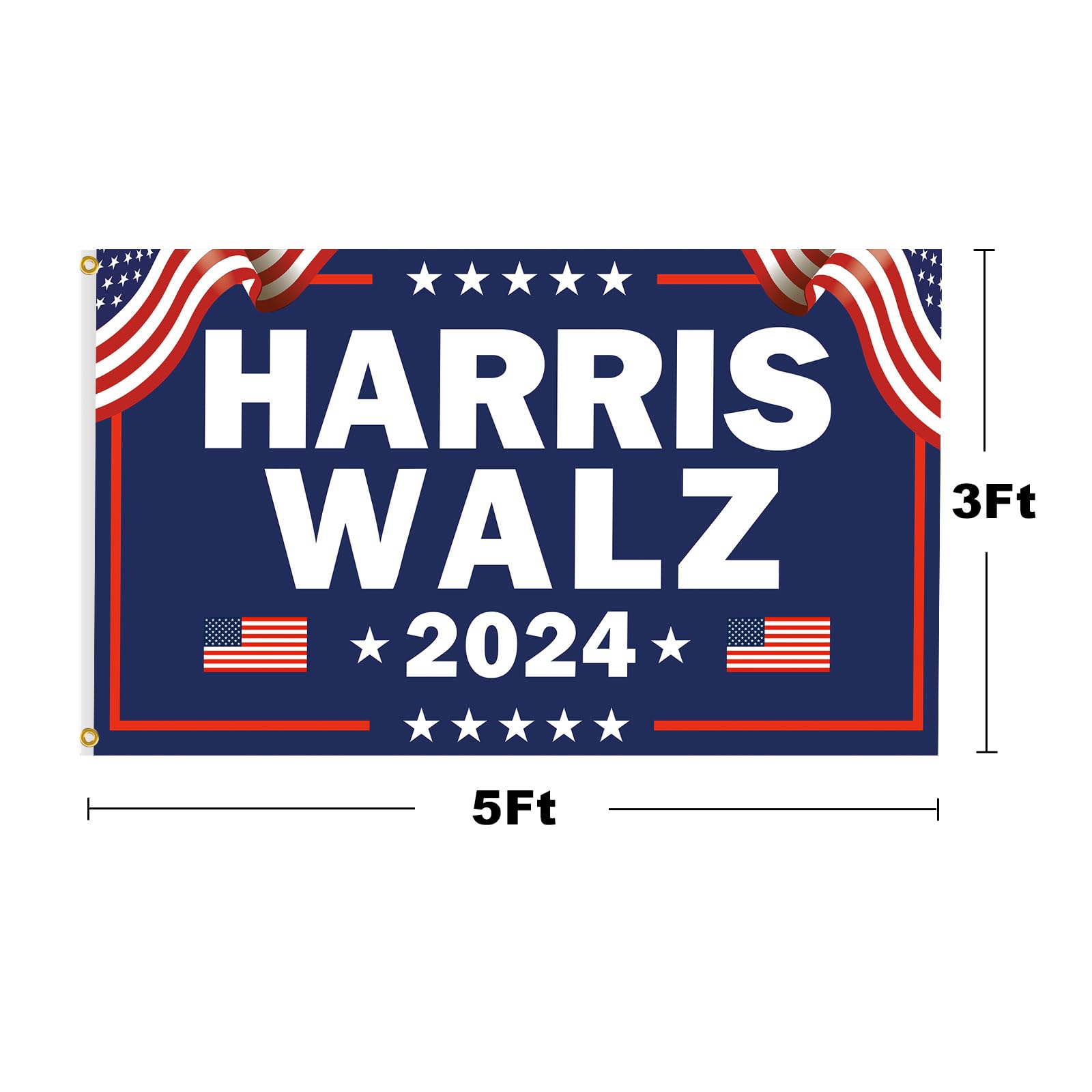 Snapklik.com : Kamala Harris Tim Walz 2024 Flag Kamala Harris Tim Waltz ...