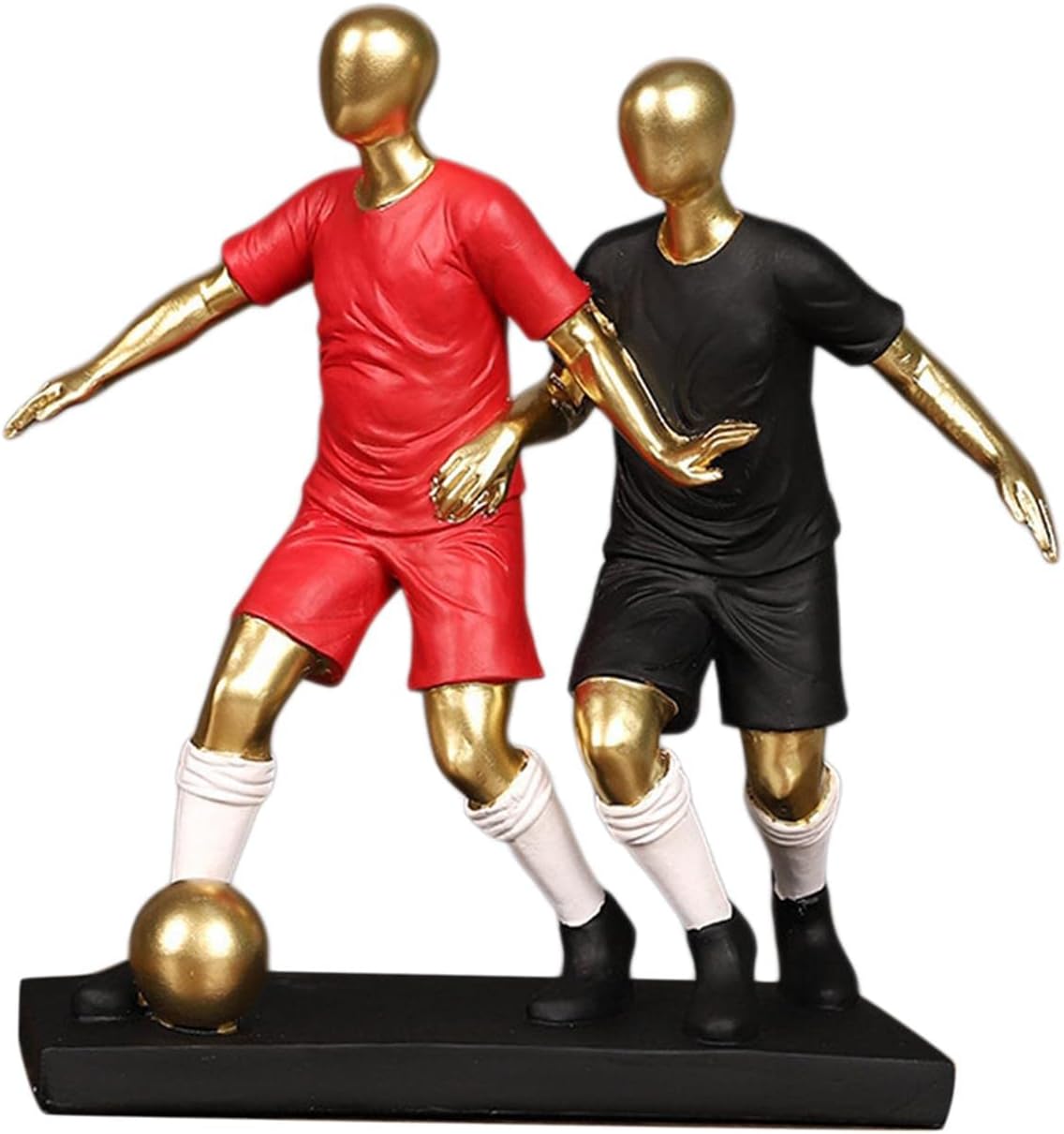 Amazon.co.jp: Fonowx Soccer Player Statue Soccer Action Toy Football ...