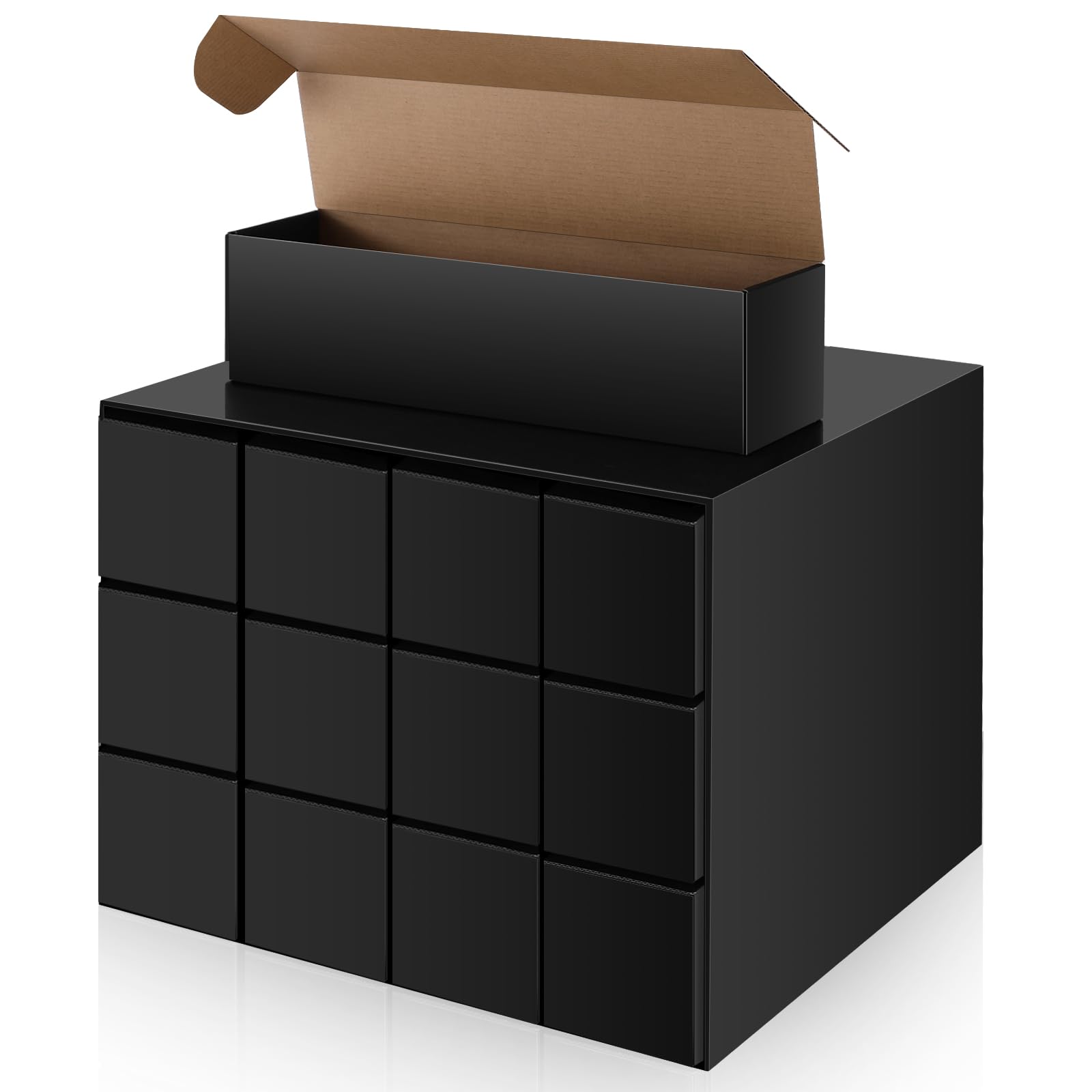 Yinkin Black Card House with 12 Trading Card Storage Boxes Baseball ...