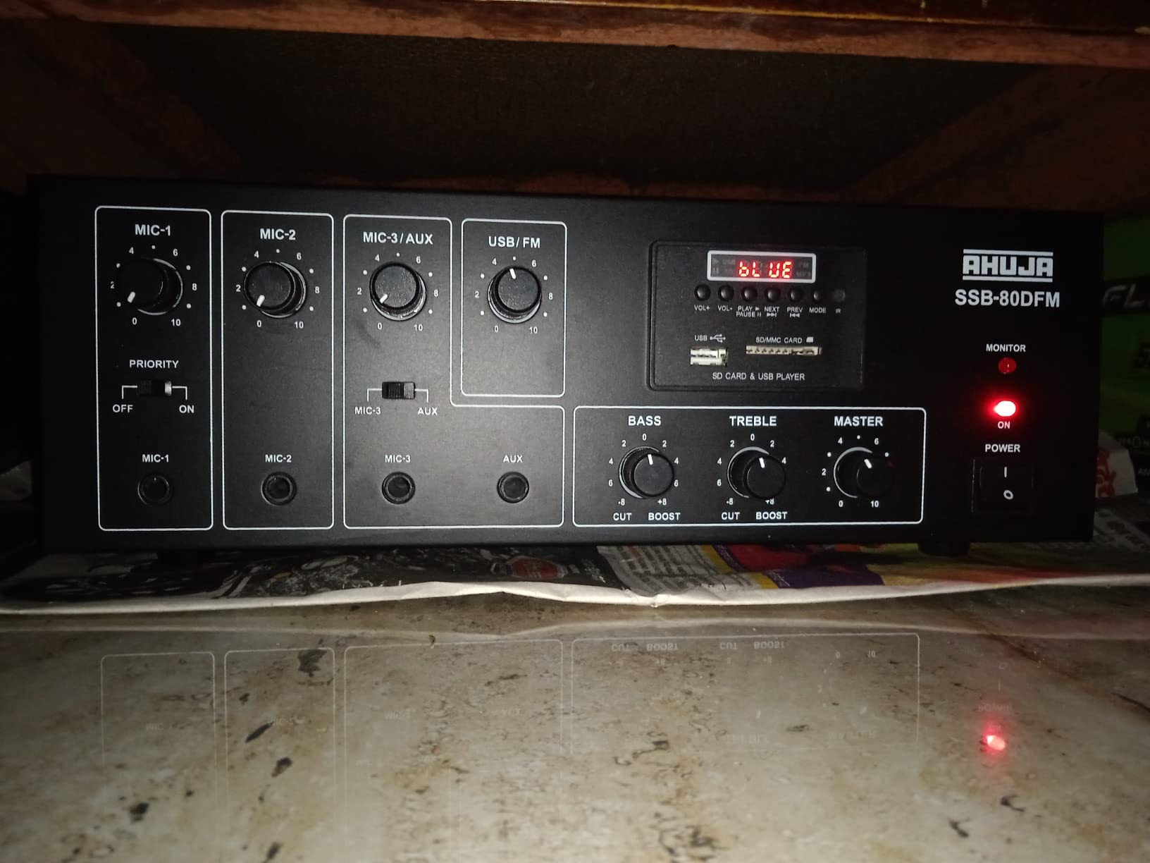 Ahuja Amplifier SSB-80DFM with USB, SD Card,Bluetooth, and FM INPUTS ...