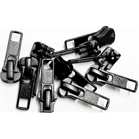 Zipper Repair Kit - #5 YKK Vislon Plastic Reversible Sliders - 3 Pulls ...