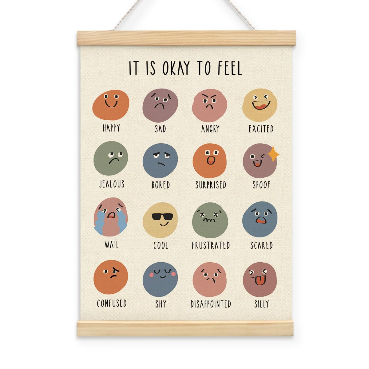Amazon.com: BIWSHA It Is Okay To Feel Poster Hanger Frame 12x16 Inch ...