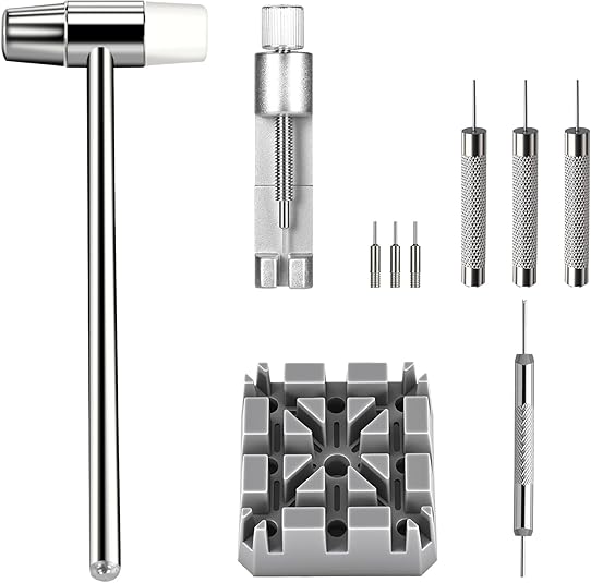 Amazon.com: Xaumsa Watch Link Removal Kit, All Metal Watch Strap Link ...