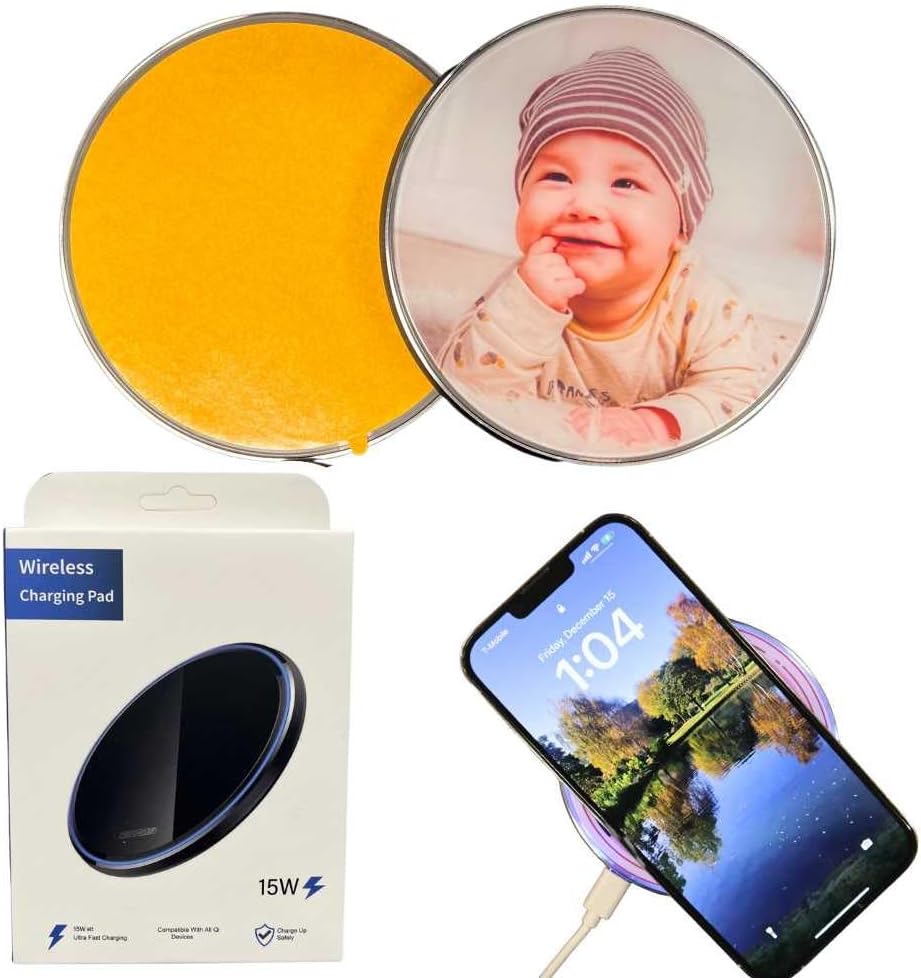 Amazon.com: Personalized Wireless Charger pad, Custom Photo Fast ...