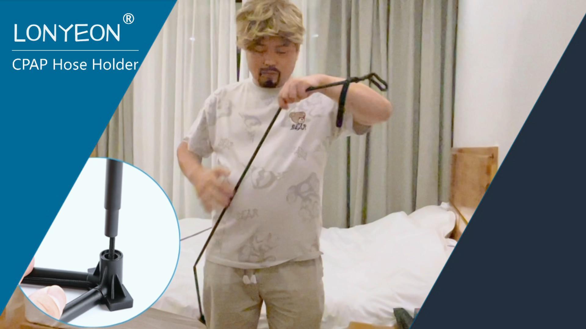 Watch CPAP Hose Holder Easy Installation,Lift Hose Up Support Hose on ...