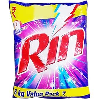 Rin Detergent Powder, 6kg Pack : Amazon.in: Health & Personal Care