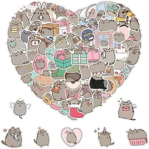 Amazon.com: 110pcs Cartoon Pushee Stickers for Kids,Vinyl Waterproof ...