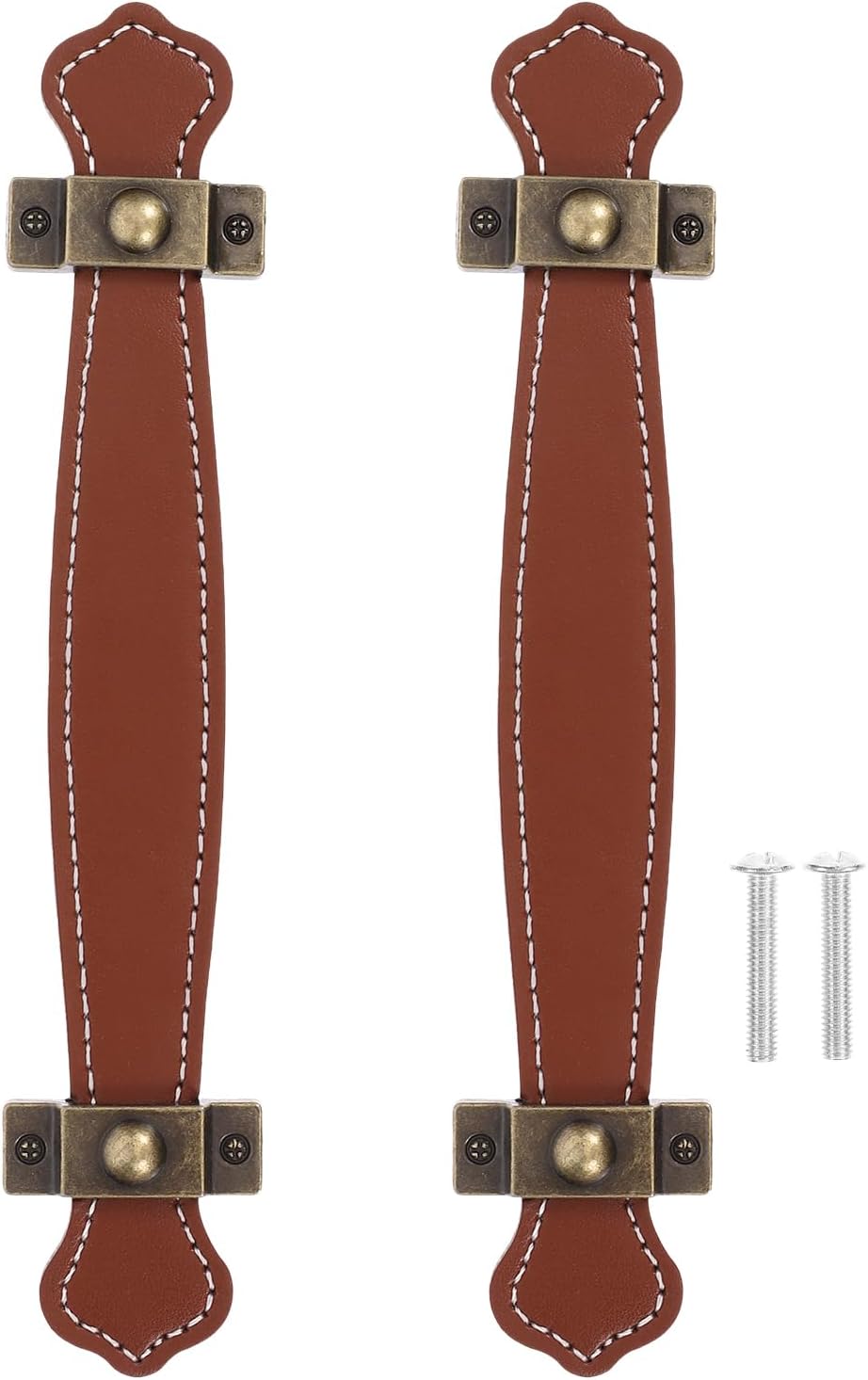 2 Pcs Leather Handles for Drawers Leather Trunk Handles Leather Handle ...