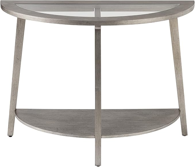 Amazon.com: HOMPUS Half-Round Entryway Table with Shelf Solid MDF Board ...