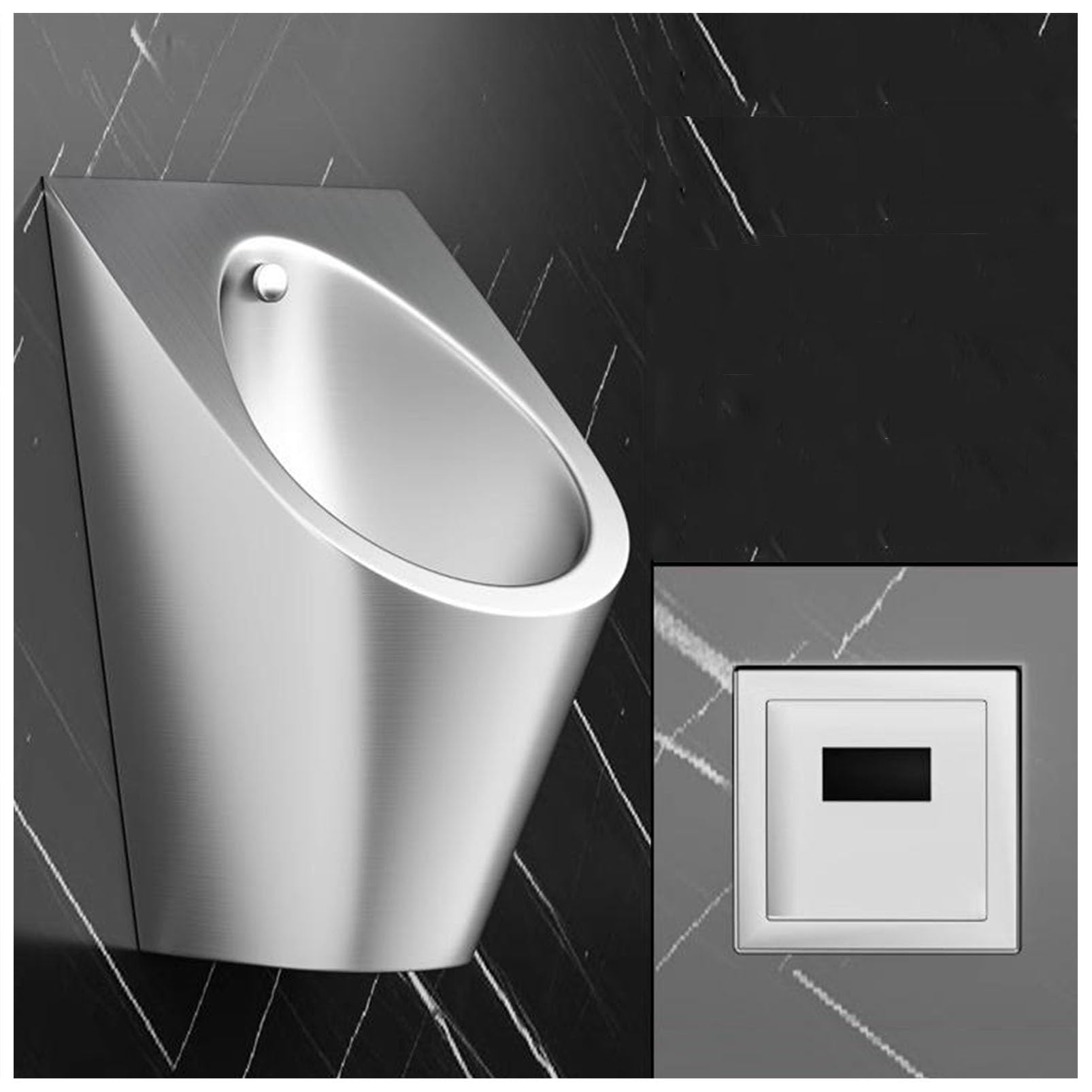 Amazon.com: FAFACAI Universal Washout Urinal 304 Stainless Steel Urinal ...