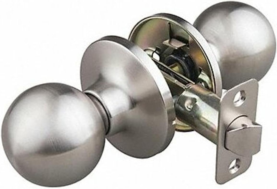 EZ-FLO Ball-Style Passage Door Lockset, Adjustable Steel Latch for 2-3/ ...
