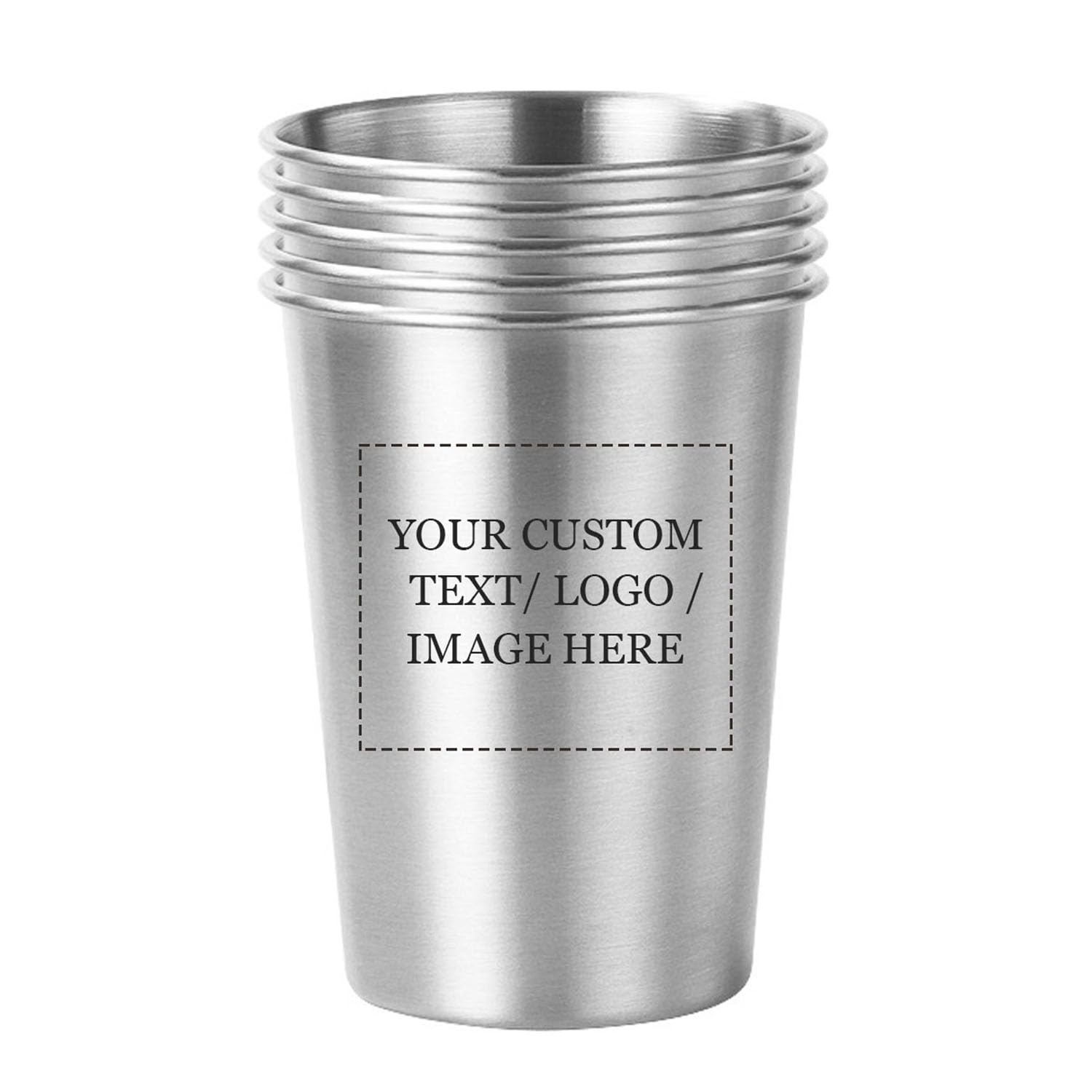 Amazon.com | LVDGE 5 Pack Personalized Premium Stackable Stainless ...