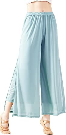 Amazon | [Angcoco] 女性のエレガントな二重層ストレッチメッシュパンツ | ロングパンツ 通販