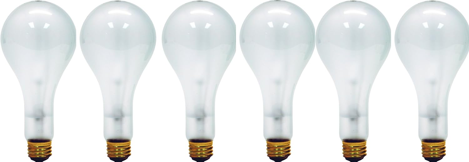 GE Lighting 41459-6 Soft White 3-Way Mogul Base Bulb, 100/200/300-Watt ...