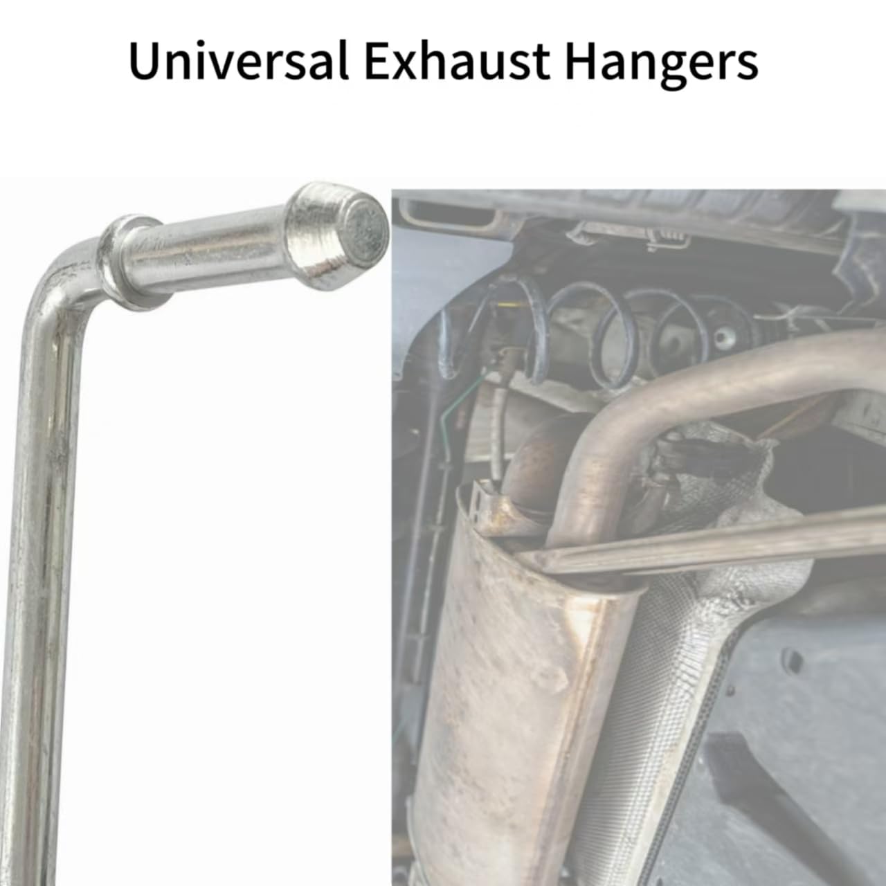 Snapklik.com : 90 Bend Exhaust Hangers Universal Weld On Rod Zinc ...