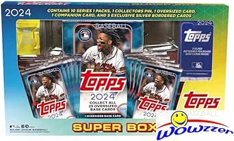 Amazon.com: 2024 Topps Series 1 Baseball SUPER Factory Sealed Box with ...