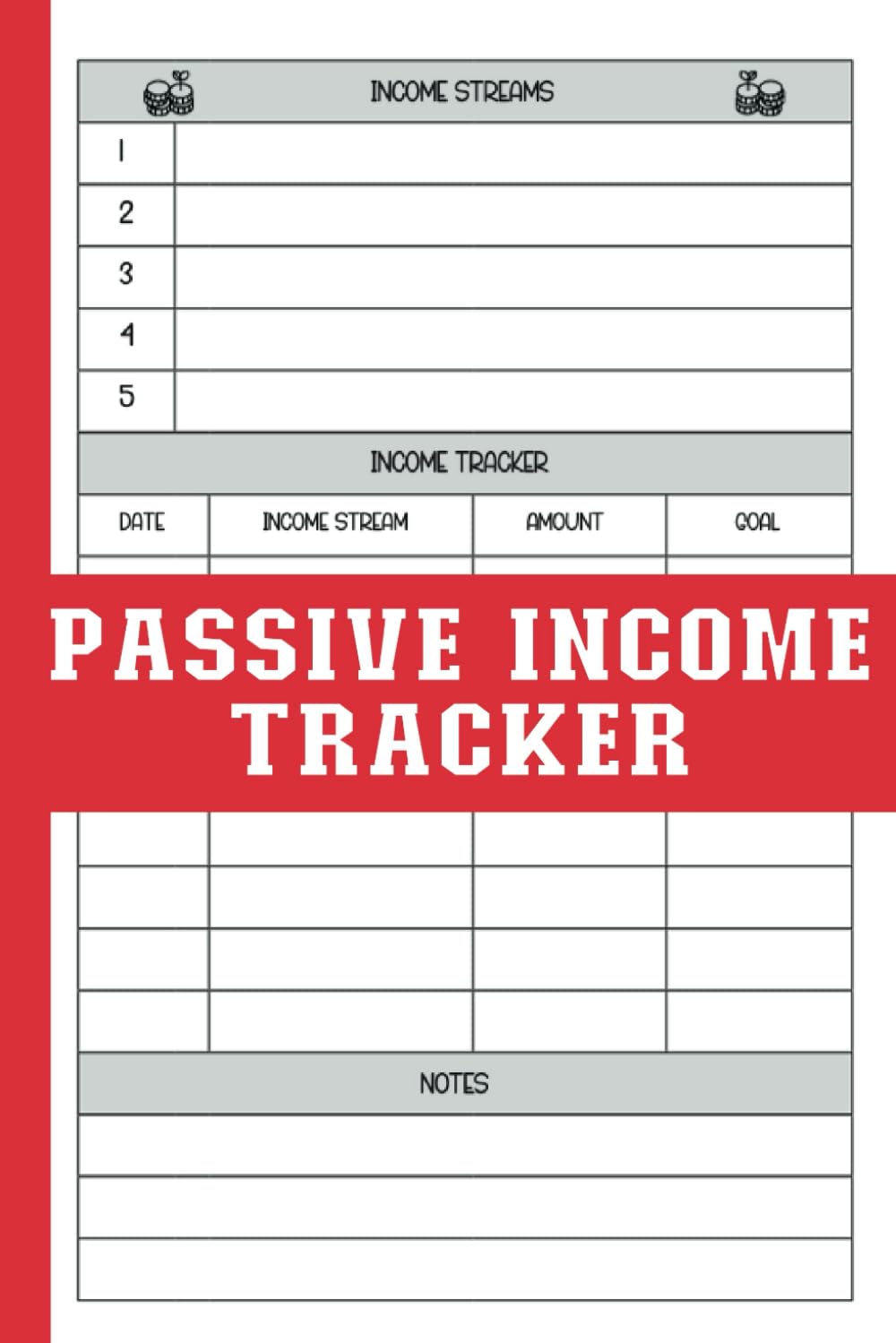 Amazon | Passive Income Tracker Logbook: Keep Record Of Date, Income ...