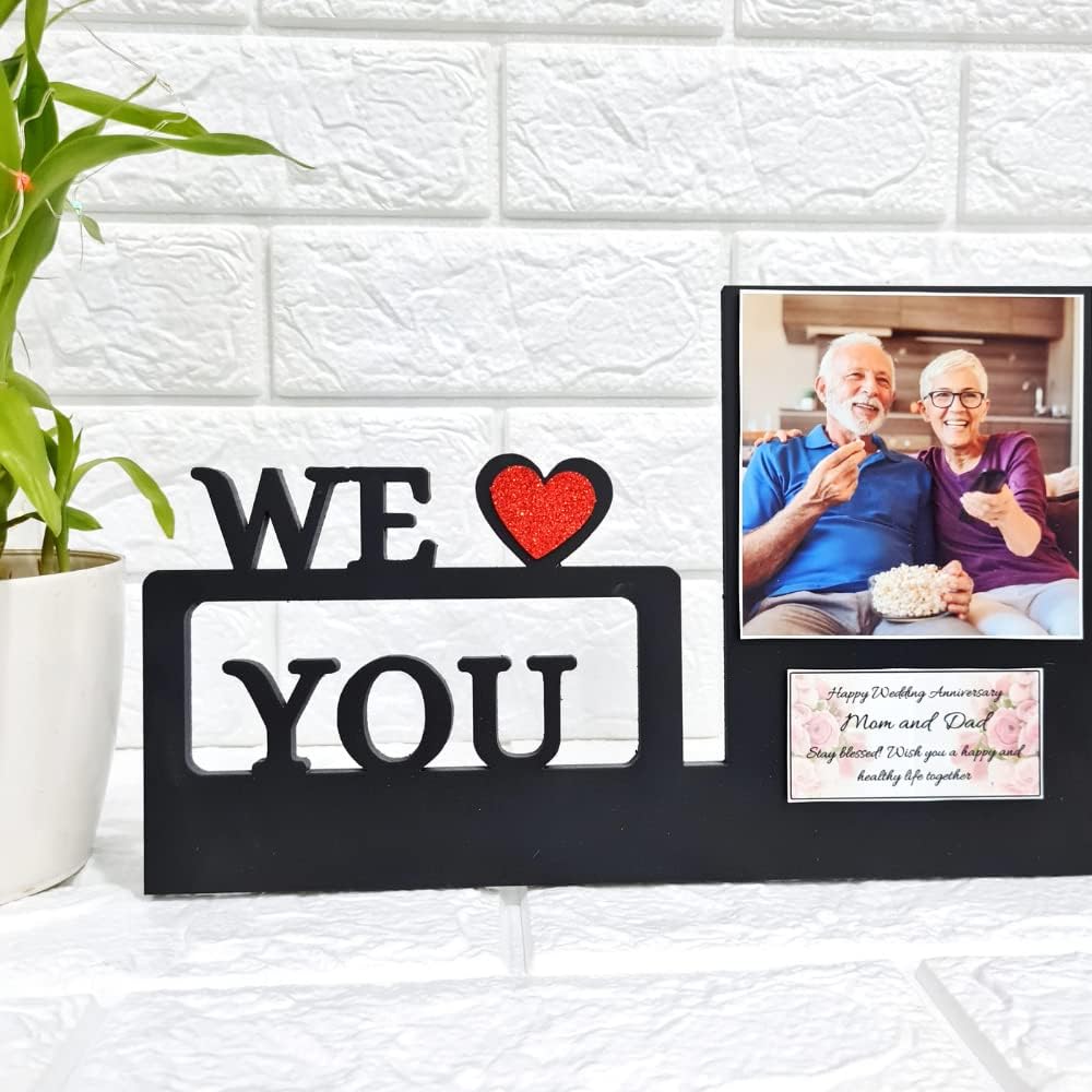 MYGIFTYSHOP MAA PAPA 2 Heart Customized Wooden Photo Frame Table Top 10 ...