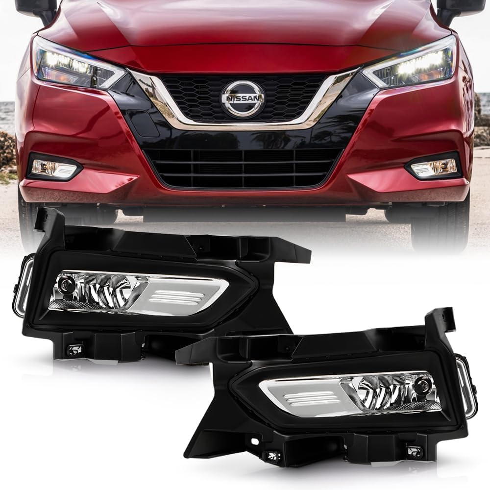 Amazon.com: KEEKPO - For 2020 2021 2022 Nissan Versa Front Bumper Fog ...