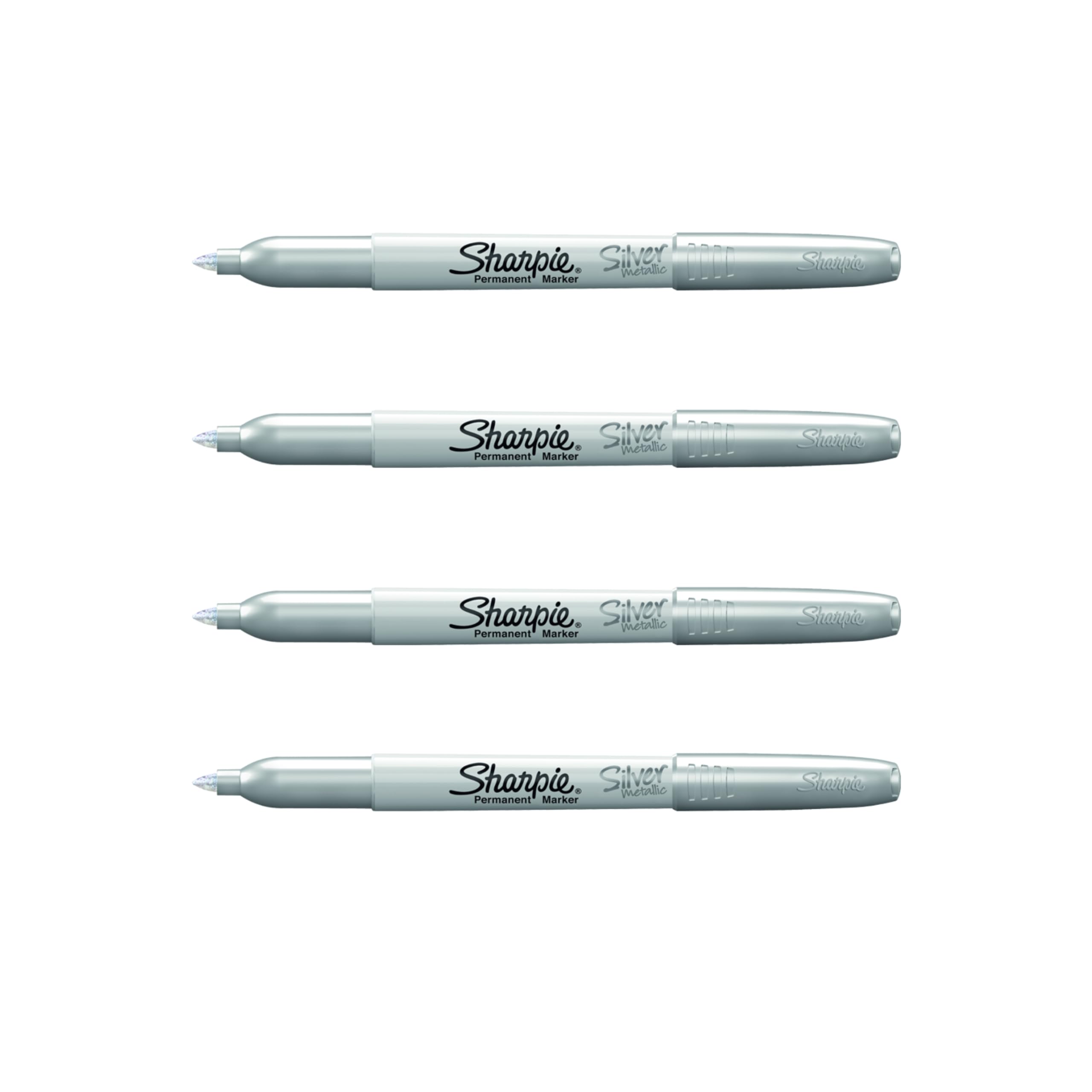 Sharpie permanent Marker | Metallic Silver | Pack 4 count – BigaMart
