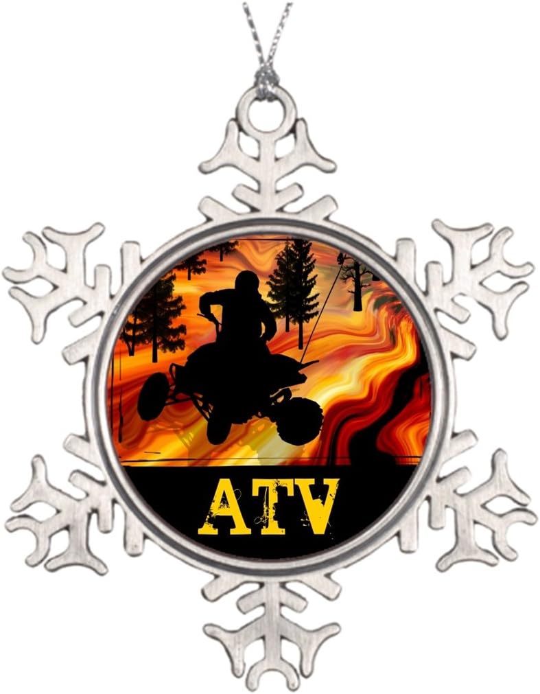 Amazon.com: Ai Vion Personalised Christmas Tree Decoration ATV on the ...