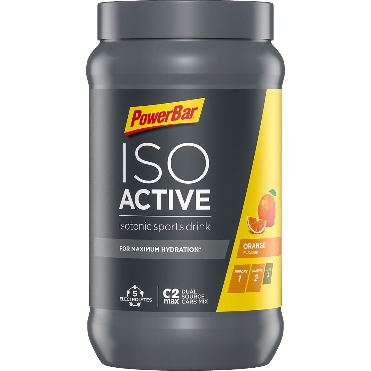 Powerbar Isoactive Orange 600 g - Isotonic Sports Drink - 5 ...