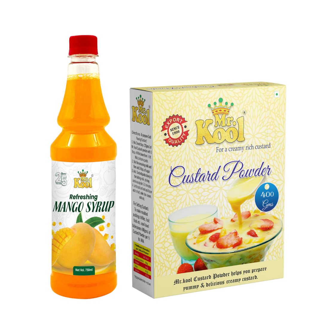 Buy Mr.Kool Refreshing Mango 750ml and Custard Powder Vanilla Box 400gm ...
