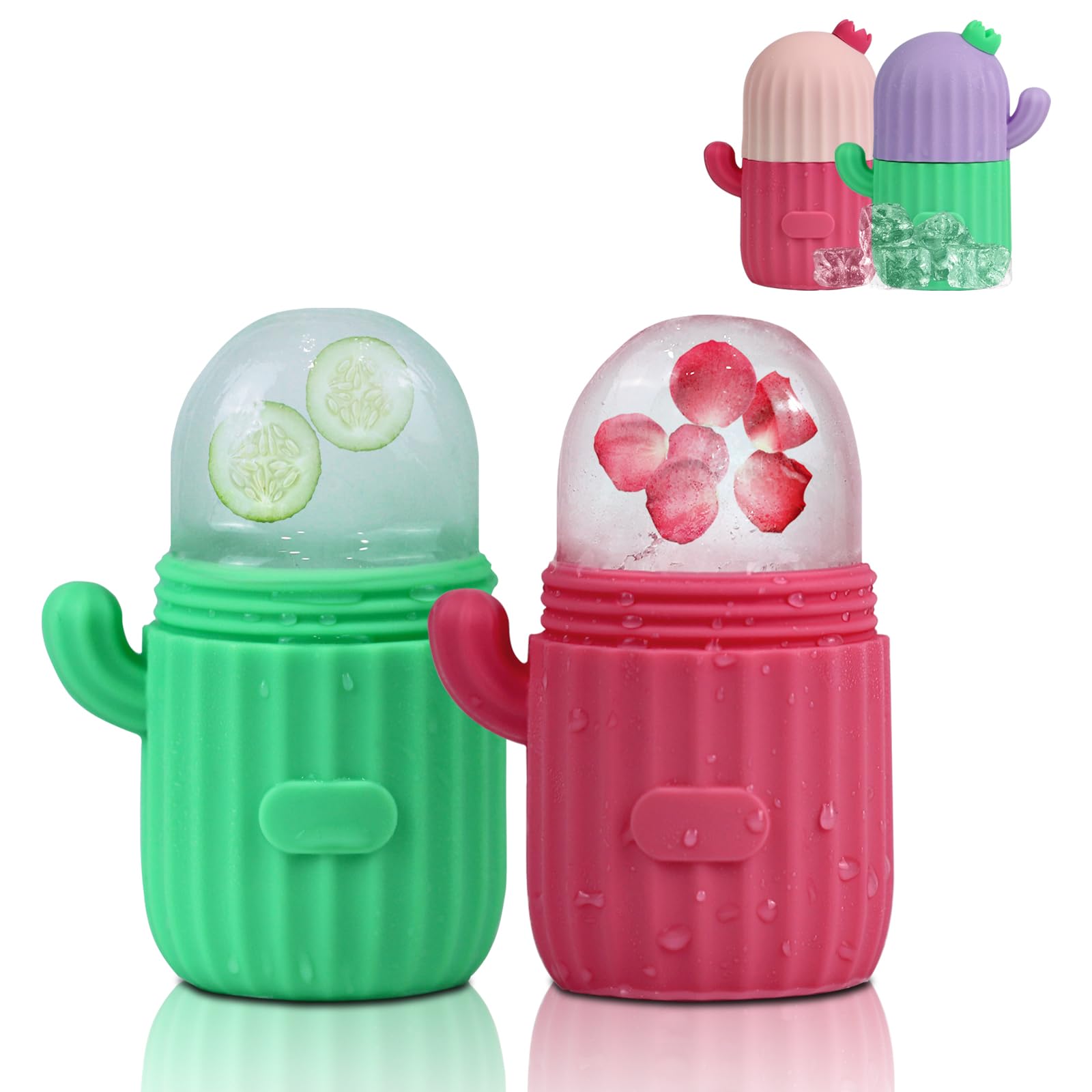 Amazon.com: 2 Pack of Ice Mold for Face,Silicone Facial Ice Rollers ...
