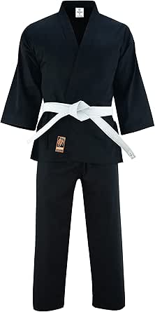 Amazon.com: JAGUAR PRO GEAR Regular Lightweight Karate Gi Uniforms With ...