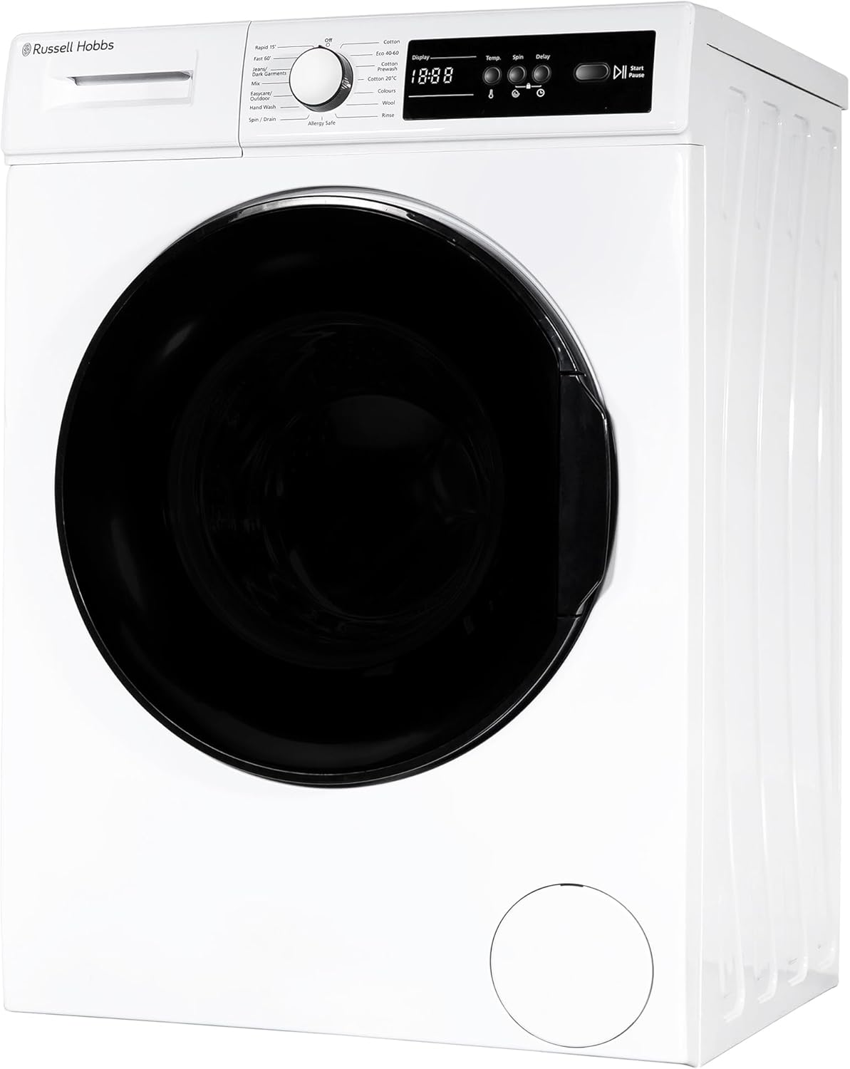Russell Hobbs Freestanding Washing Machine, 8kg Capacity, 1400 rpm, 15 ...