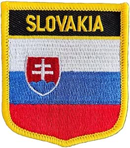 Amazon.com: Ruoming 1 PCS Slovakia Flag Patches Iron On or Sew On Embroidered Tactical Military ...