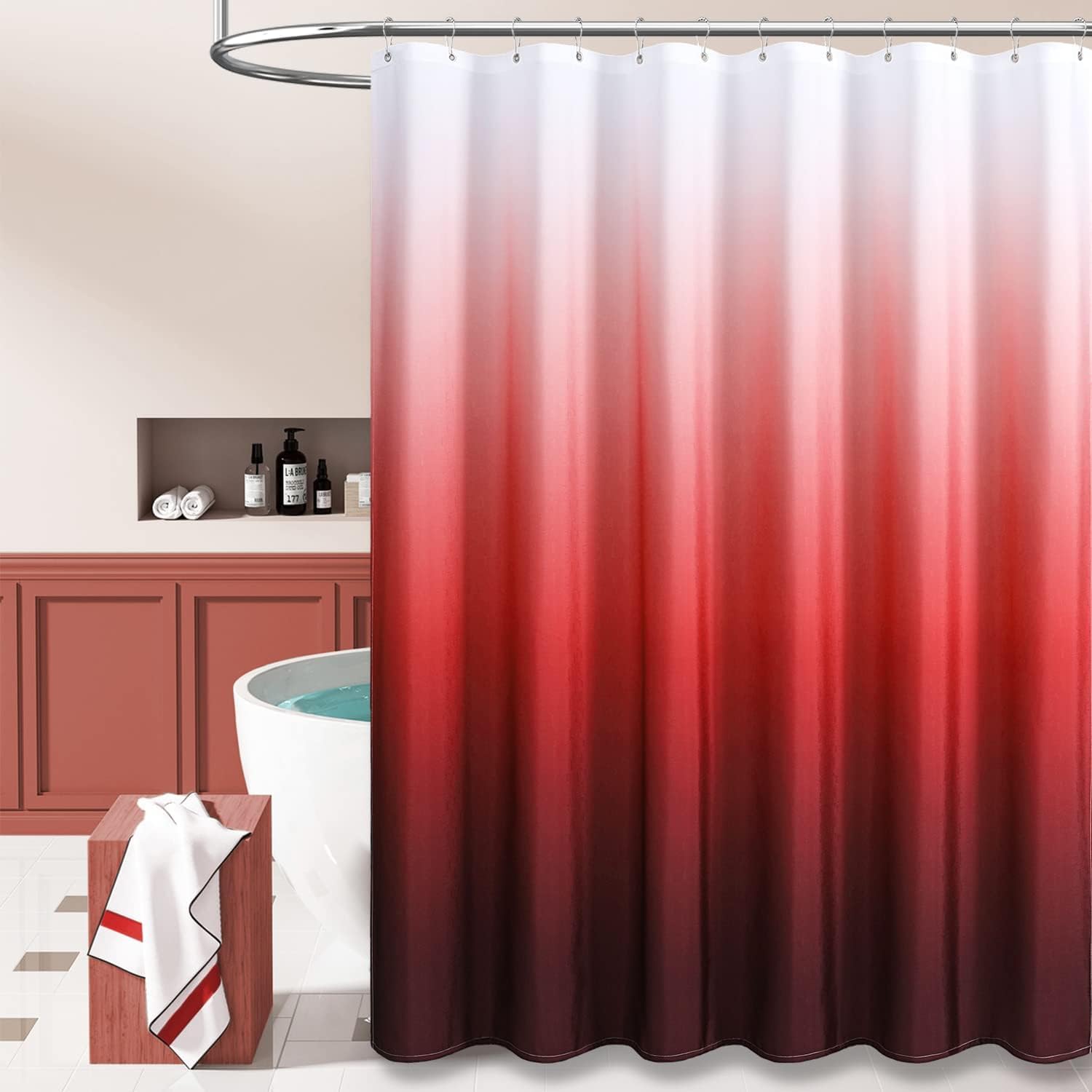 Snapklik.com : BTTN Stall Fabric Shower Curtain - 36 X 72 Inch Half ...