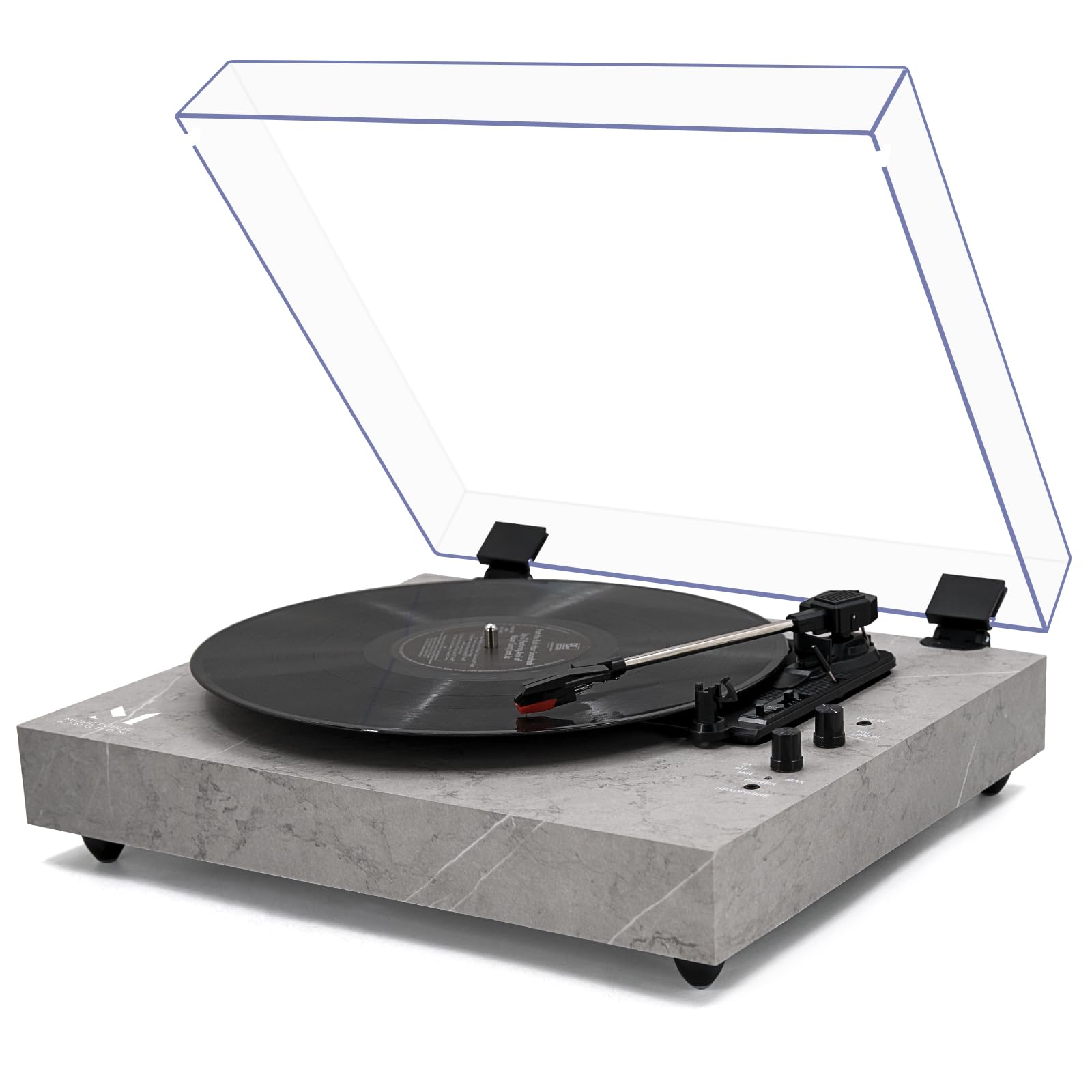 Buy Vintage 3-Speed Turntable Wireless Input Record Player with Built ...