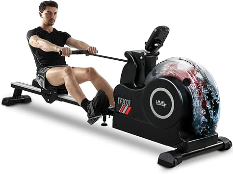 ISE Rameur à Eau Fitness Pliable, Rameur d'appartement Pliable Maison ...