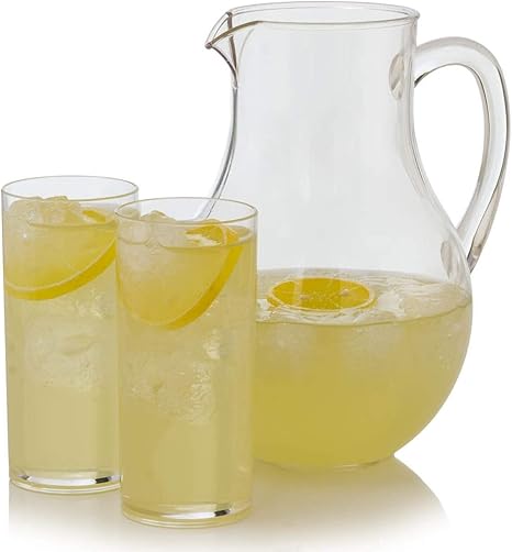 Amazon.com: Lemonade Fake Pitcher and Glass Set : Home & Kitchen