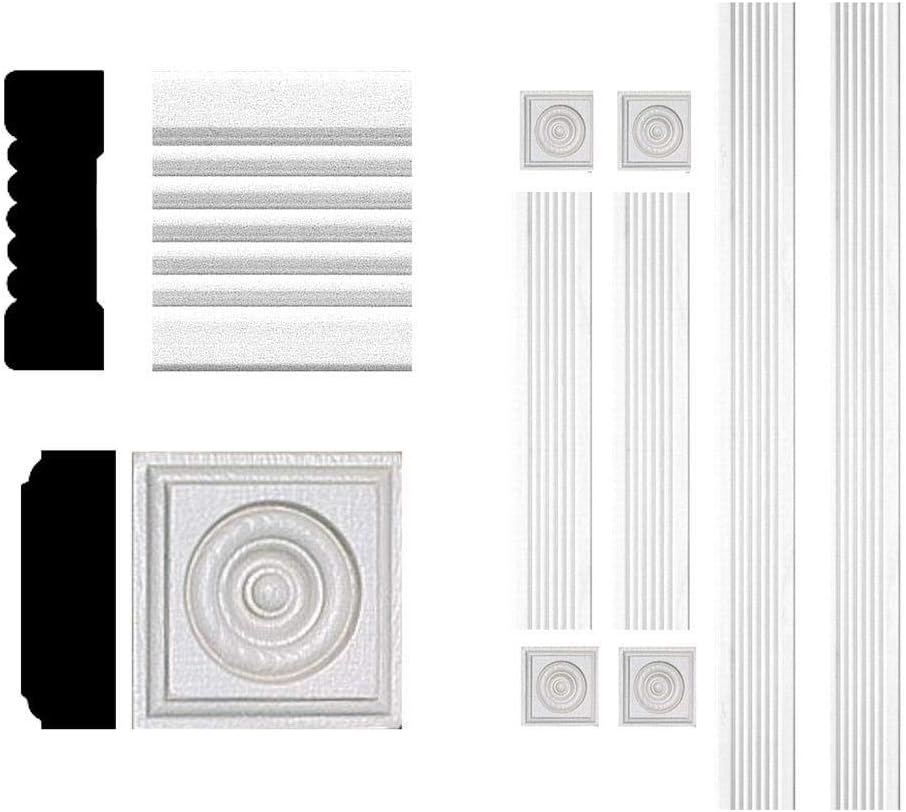 Amazon.com: 3/4 in. x 2-1/4 in. x 6 ft. MDF Fluted Window Casing Set ...