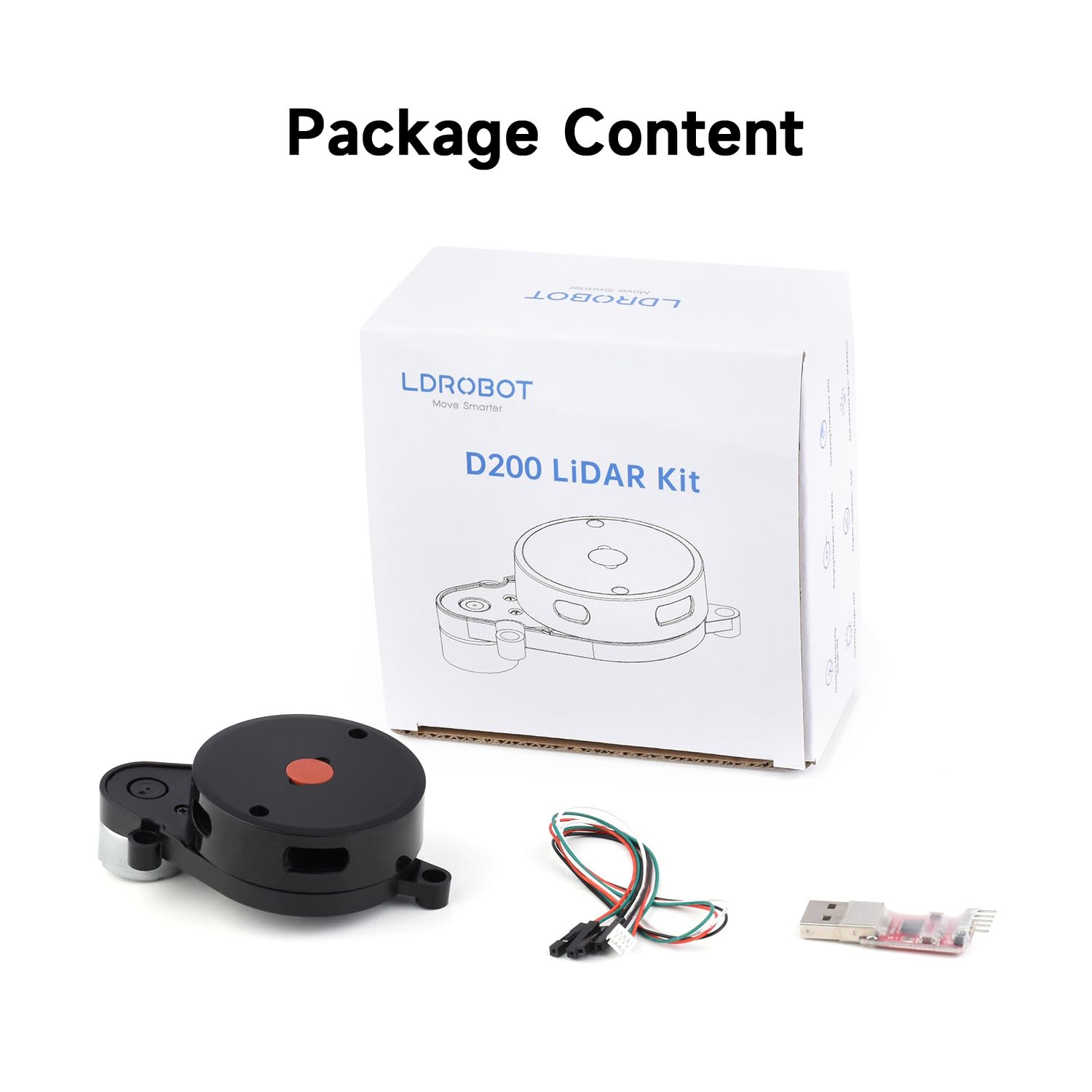 Snapklik.com : Waveshare 360 Omni-Directional Triangulation Lidar, 8m ...