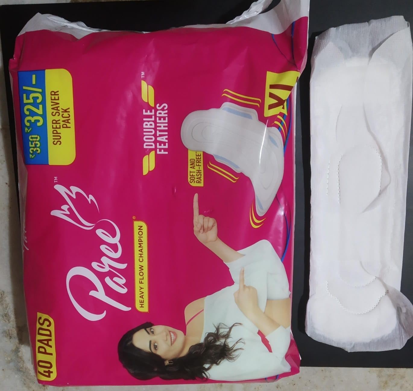 Buy Paree Soft & Rash Free Sanitary Pads for Women|XL- 40 Pads|Quick ...