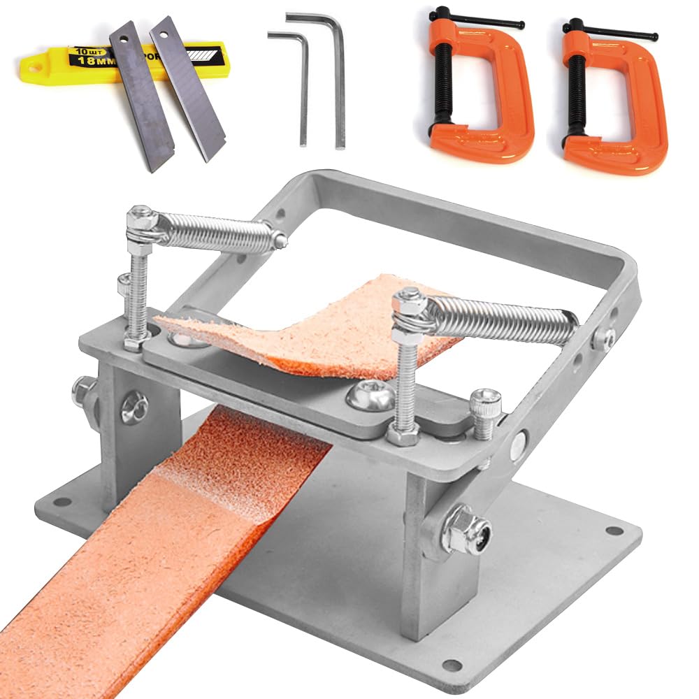 Amazon.com: Manual Leather Splitter Set Leather Skiving Machine Cowhide ...