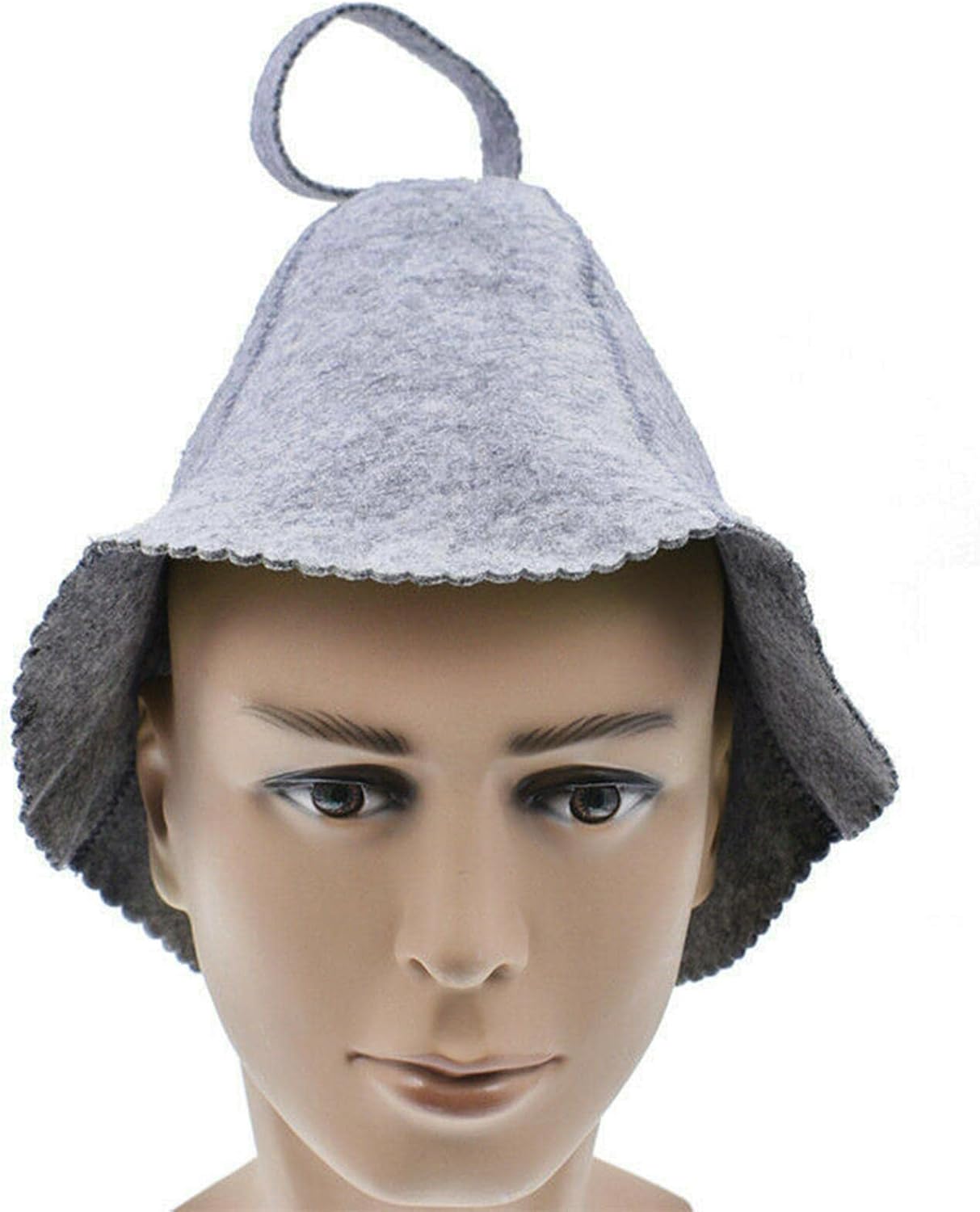 WANAONE Felt Sauna Hat, Russian Sauna Hat Wool Cap for Sauna Water ...