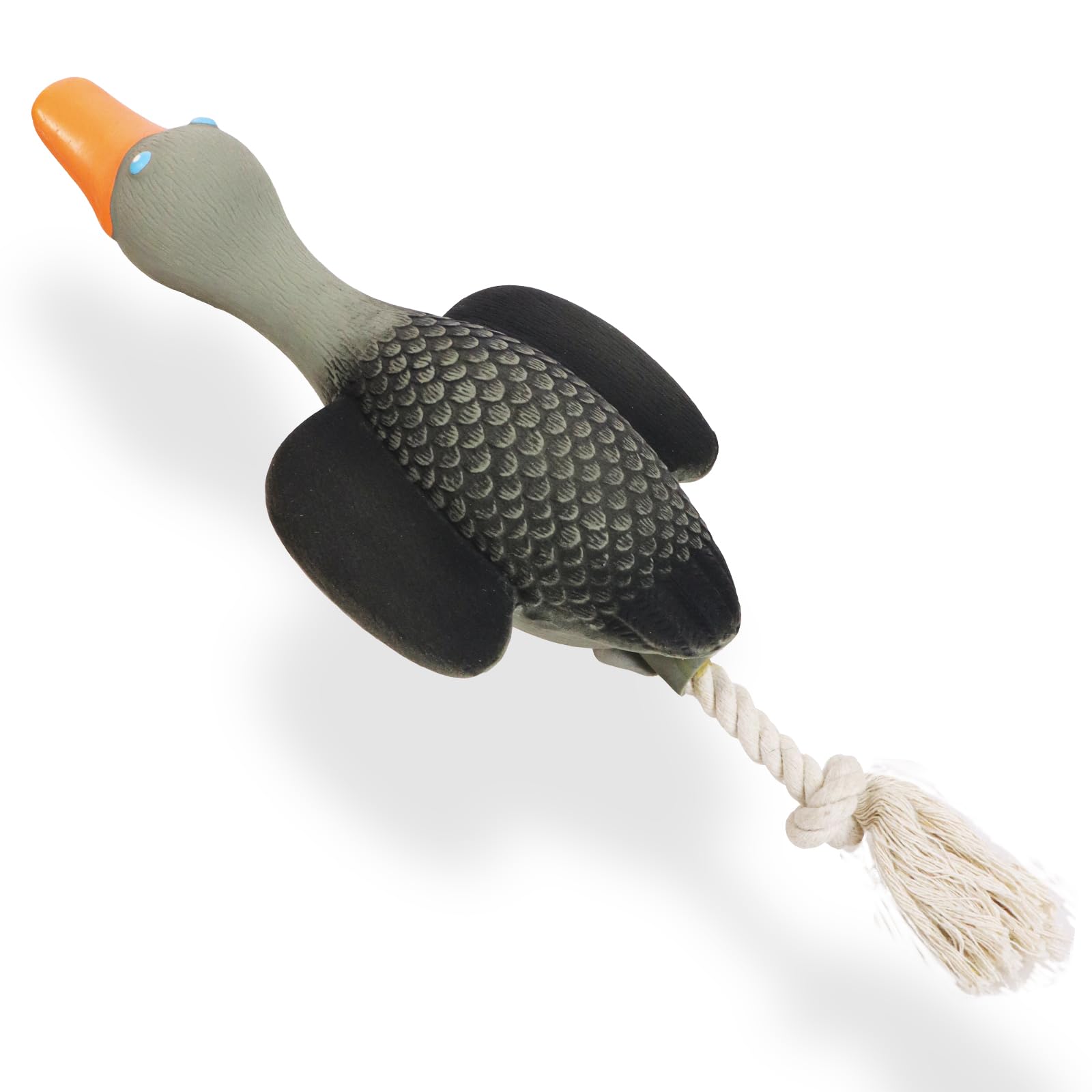 Pet Supplies : SCHITEC Squeaky Rope Dog Toys, Latex Rubber Squeak Duck ...