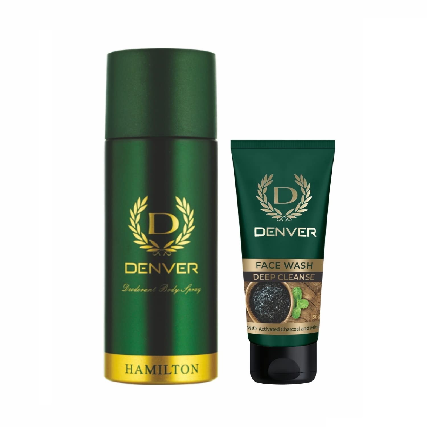 DENVER Deep Cleanse Face Wash(50GM) & Hamilton Deodorant Spray(165ML ...