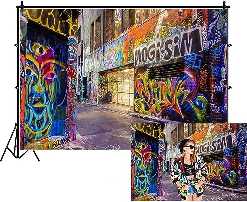 Amazon.com : AOFOTO 7x5ft Graffiti Backdrop Rock Music Party ...
