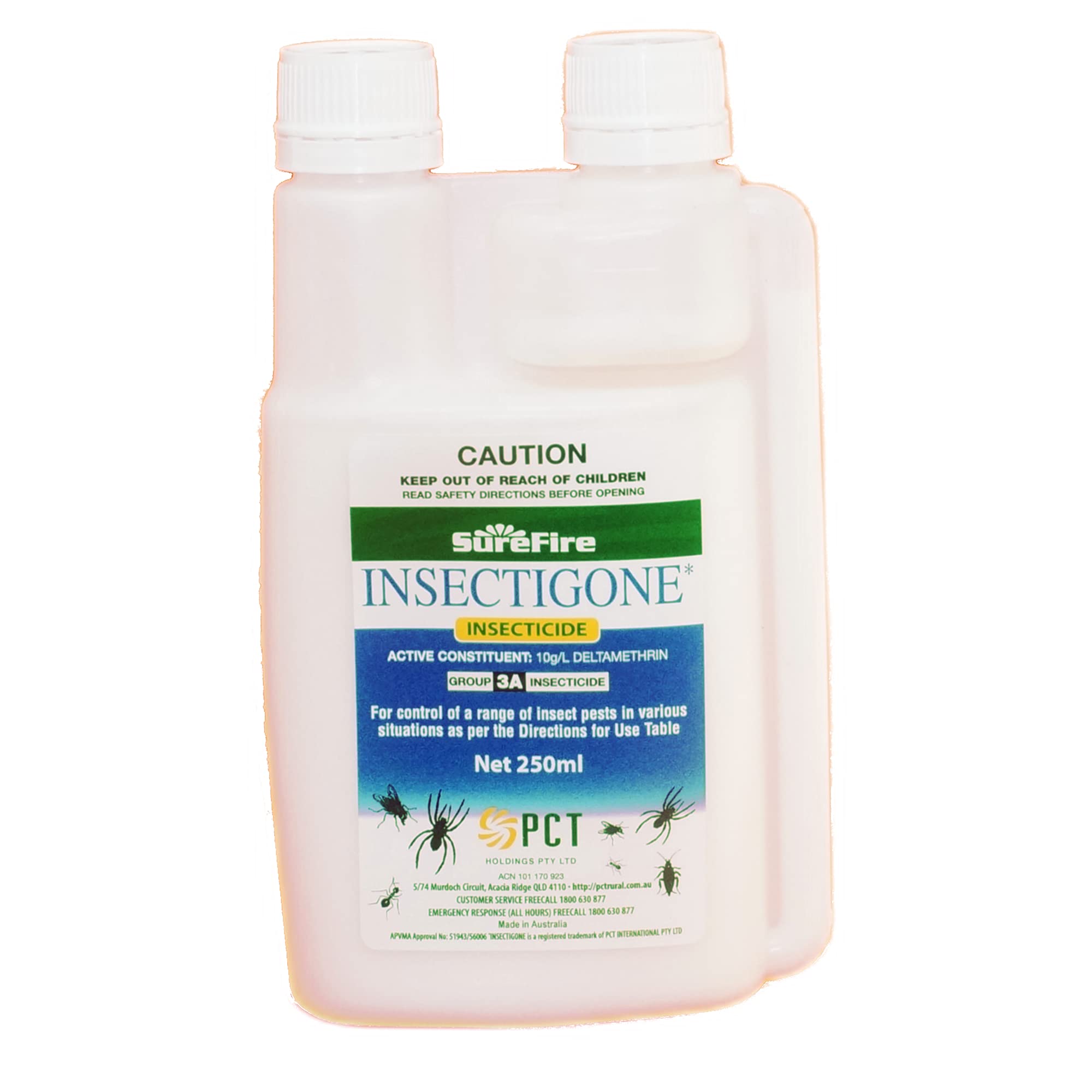 SureFire Insectigone Insecticide Insect Spray 250 ml Clear : Amazon.com ...