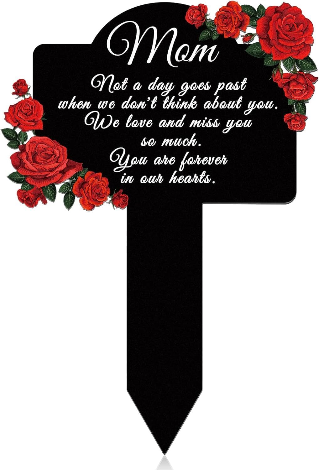 Amazon.com: Memorial Metal Stakes Cemetery Grave Plaque Stake Markers ...