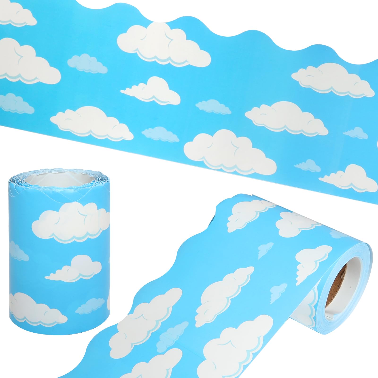 Buy 1Pc Cloud Bulletin Board Paper Classroom Decoration Strips ...