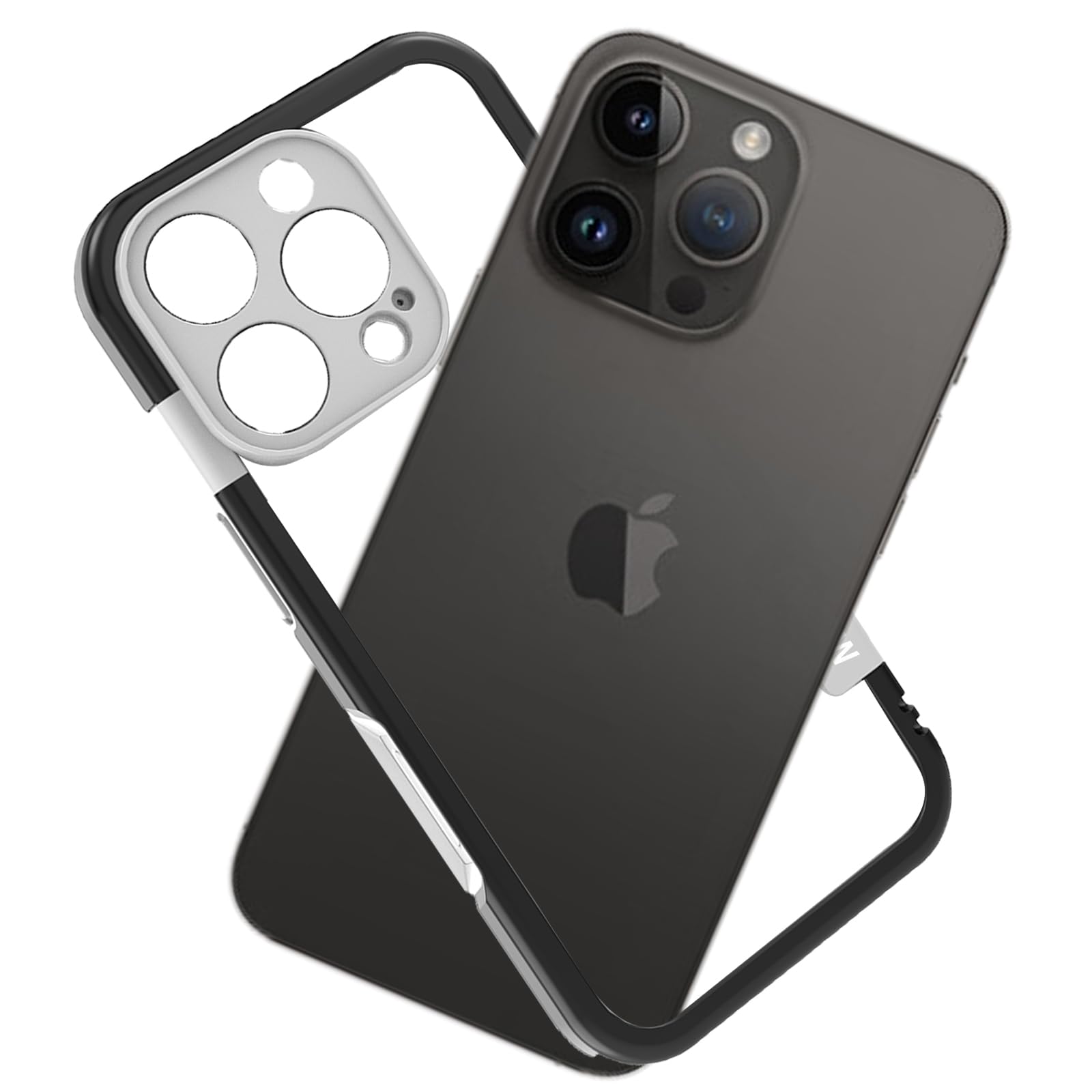 Amazon.com: KUGEW for iPhone 16 Pro Max Bumper Case No Back, Built-in ...