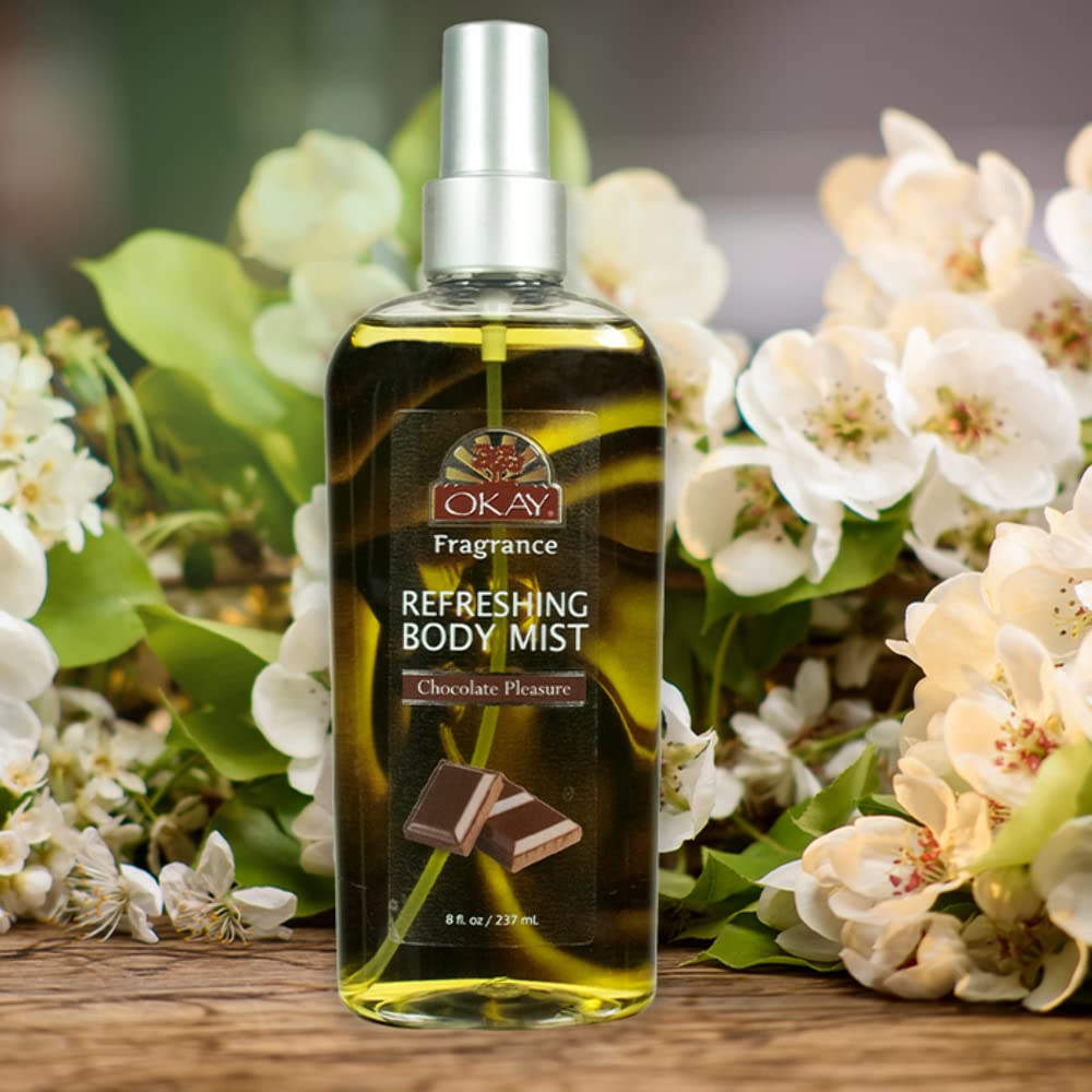 Snapklik.com : OKAY CHOCOLATE PLEASURE REFRESHING BODY MIST 8oz / 237ml